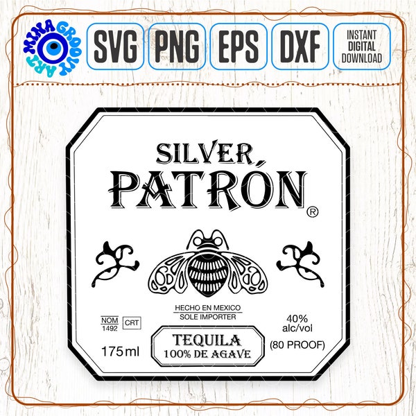 Patron Tequila - Etsy