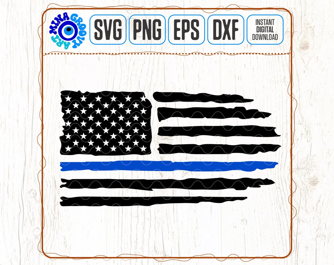 Bandeira da polícia svg png, Thin Blue Line svg, Bandeira americana ...