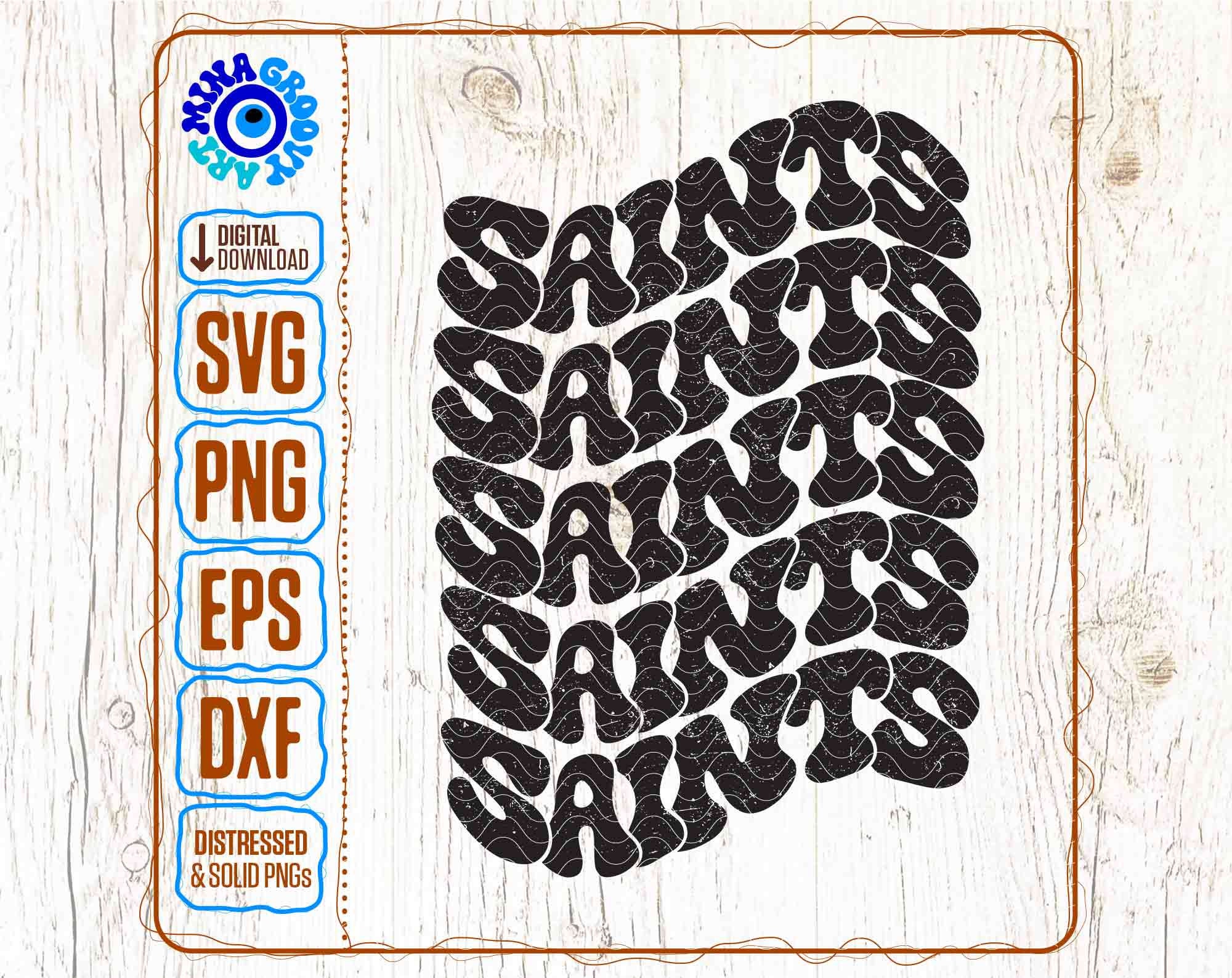 Stacked Saints SVG PNG DXF, Wavy Mascot T-shirt Sublimation Dtf ...