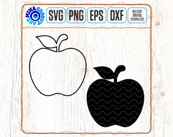 Apple SVG, Apple Clipart, Teacher Svg, School Svg, Apple Monogram Svg ...
