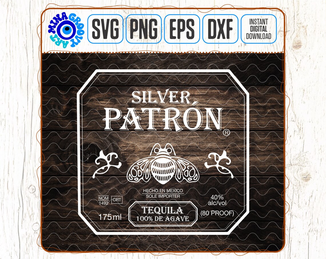 Silver Patron Svg, Tequila SVG PNG DXF Eps, Soy El Patron Svg, Tequila ...