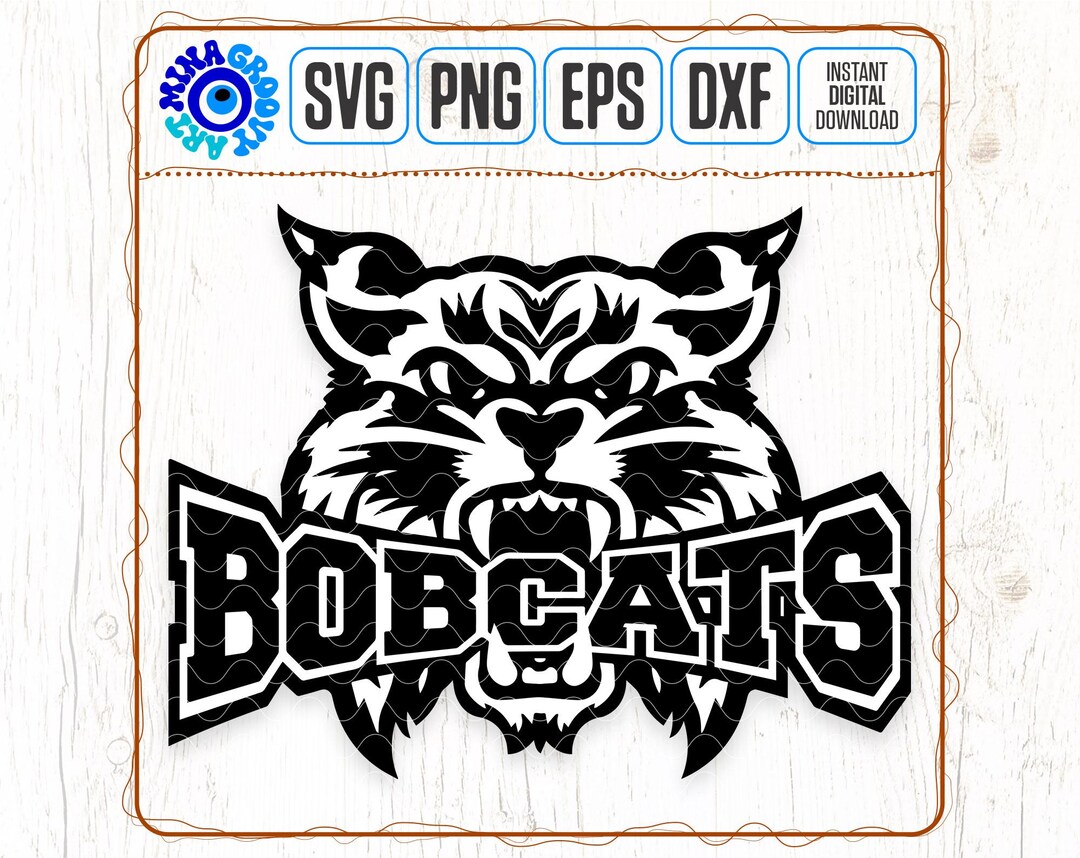 Bobcats SVG PNG DXF Eps, Bobcat Svg, Bobcats Png, Bobcat Png, Bobcats ...