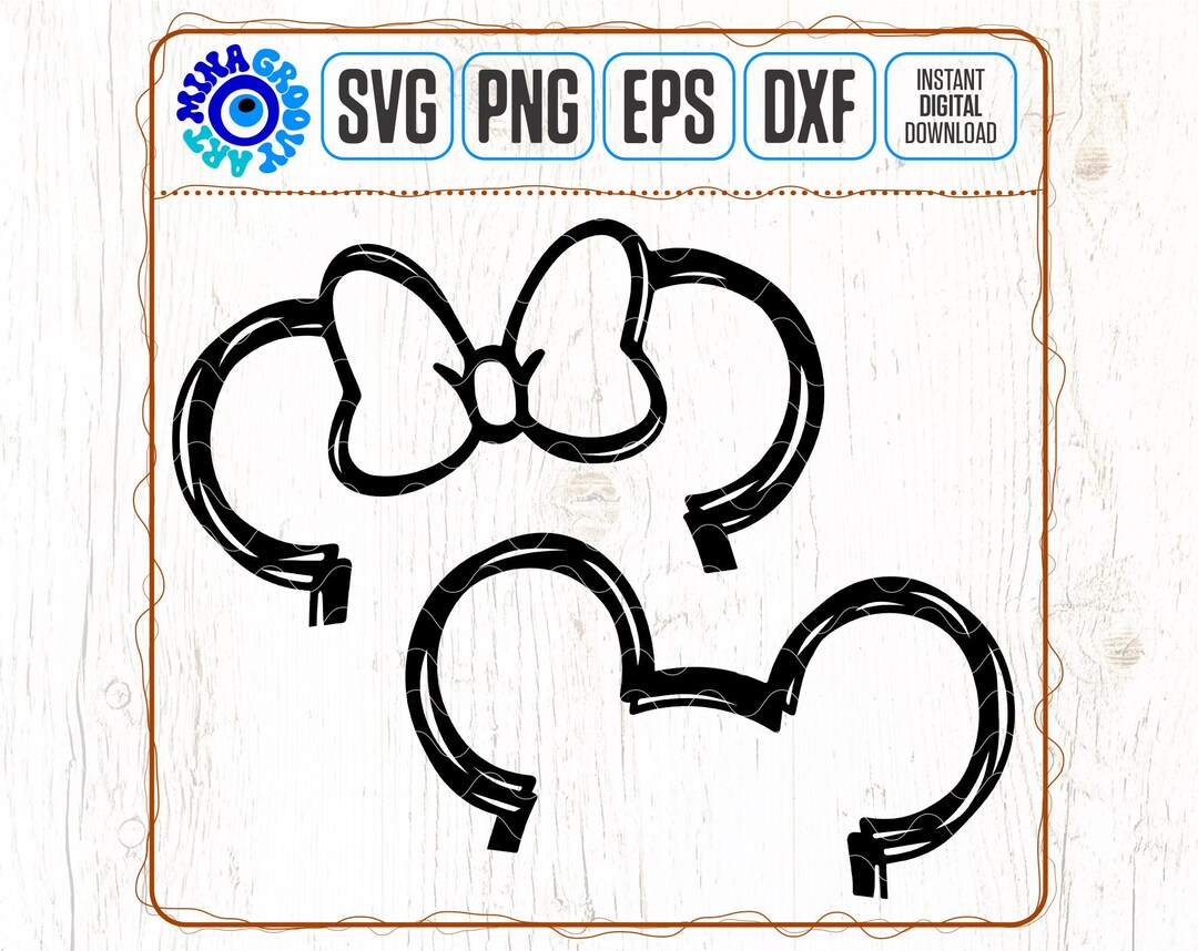 Half Mouse Outline SVG PNG DXF, Split Mouse Head Svg, Outline Mouse Svg ...