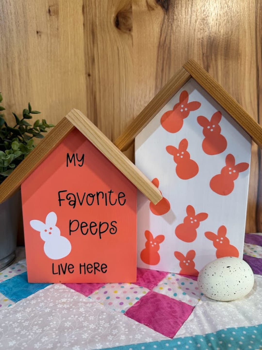 Easter Wooden Houses, Easter Wooden Signs, Wooden Easter Signs, Easter ...