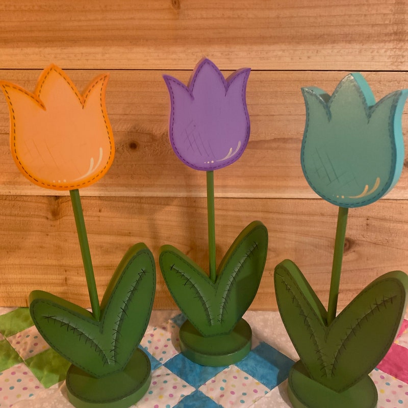 Wooden Flowers - Etsy