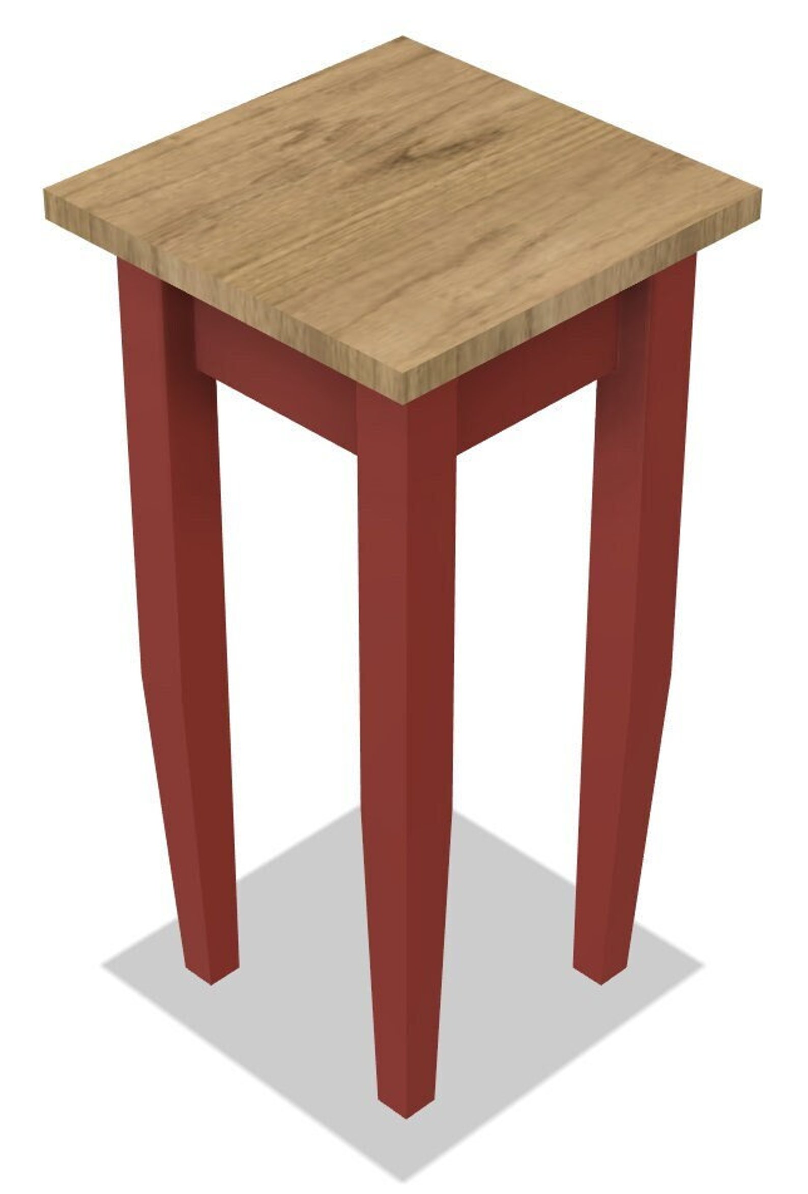 DIY Basic Side Table From Dimension Lumber - Woodworking Plan - Plant ...