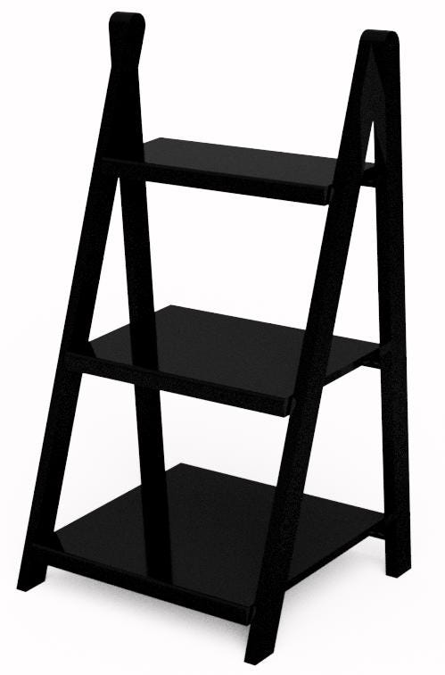 DIY Tabletop Ladder Shelf - Woodworking Plan - Great for Booth Display ...