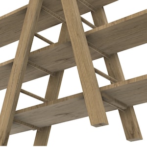 Tabletop Ladder Shelves Woodworking Plan - Easy DIY Vendor Display ...