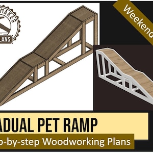 Easy-to-build Pet Ramp - Woodworking Plan - Help for Your Older Animals ...