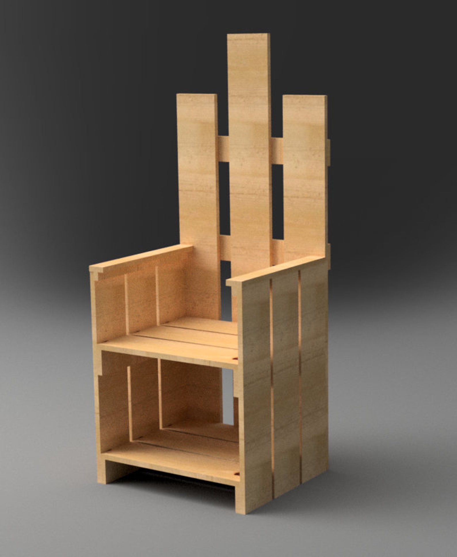 DIY Recycled Fence Picket Throne Woodworking Plan - Rustic Holiday ...