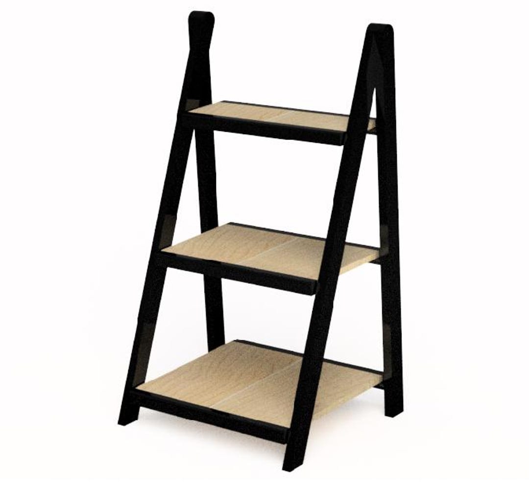 DIY Tabletop Ladder Shelf - Woodworking Plan - Great for Booth Display ...