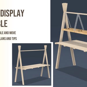 Minimalist Industrial A-frame Display Table Woodworking Plans ...