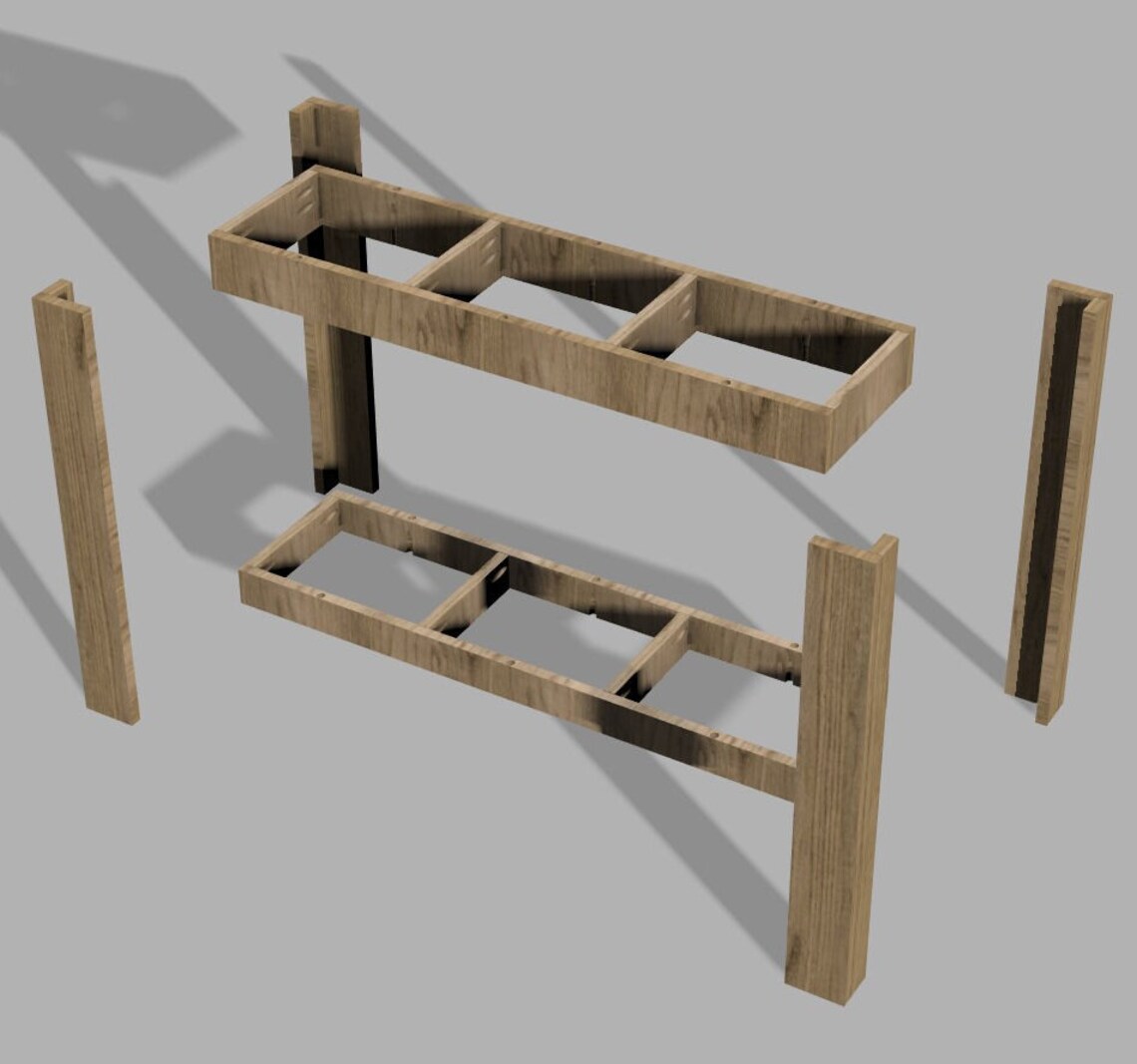 Simple Console Table Woodworking Plan - Easy Weekend Project - Built ...