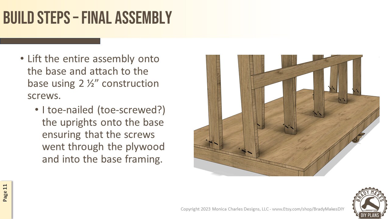 Easy DIY Mobile Lumber Rack Woodworking Plan - Versatile Storage for ...