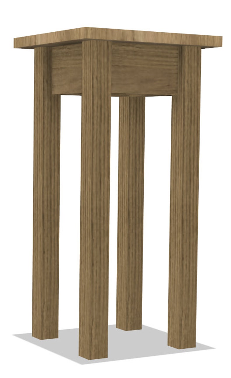 DIY Basic Side Table From Dimension Lumber - Woodworking Plan - Plant ...