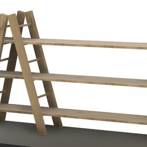 Tabletop Ladder Shelves Woodworking Plan - Easy DIY Vendor Display ...