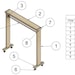 DIY Rolling Garment Rack Woodworking Plan - Great for Showing Your ...