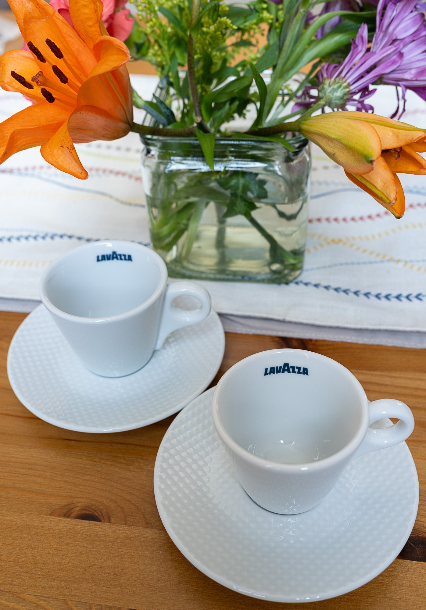 Original Lavazza Premium Collection Espresso Cups and Saucers 1 Set Contains 2 Cups and 2 ...