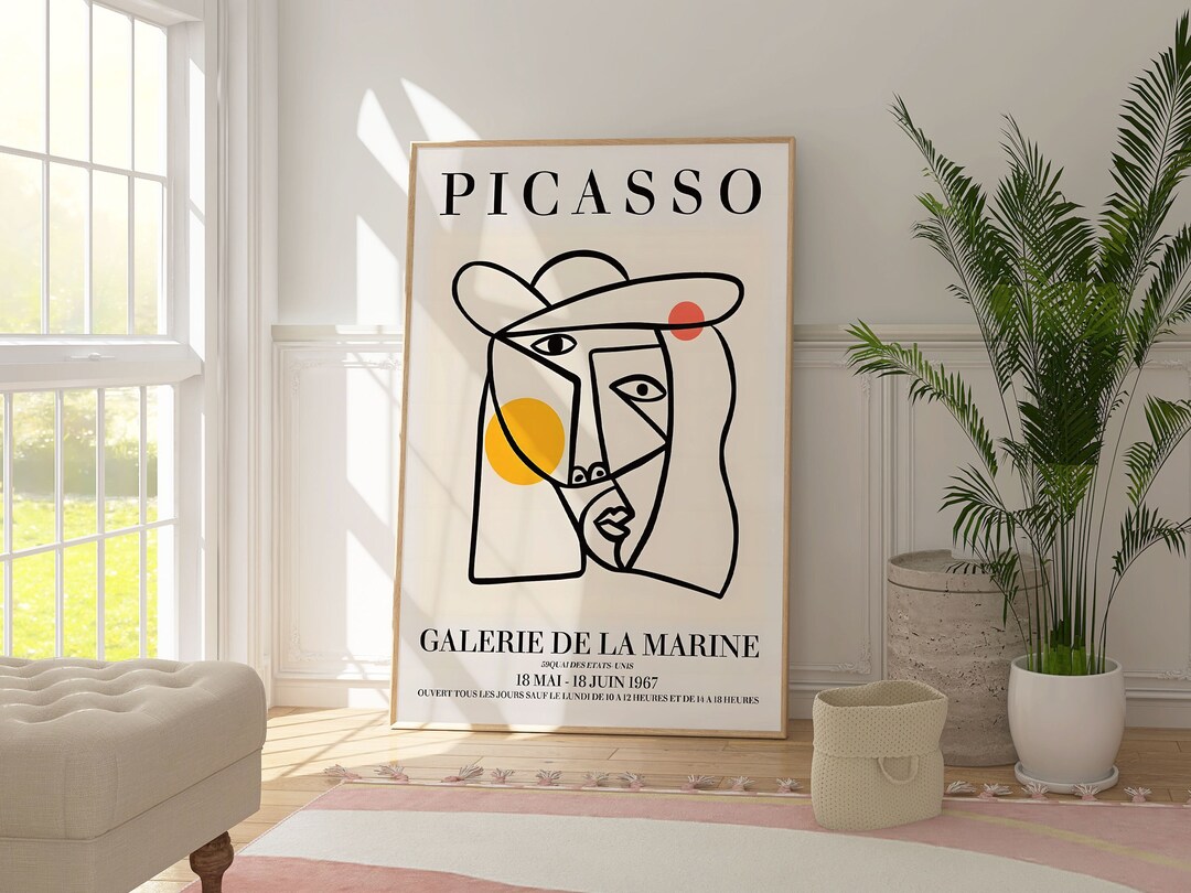 Pablo Picasso Abstract Woman Face Art Print, Contemporary Print ...