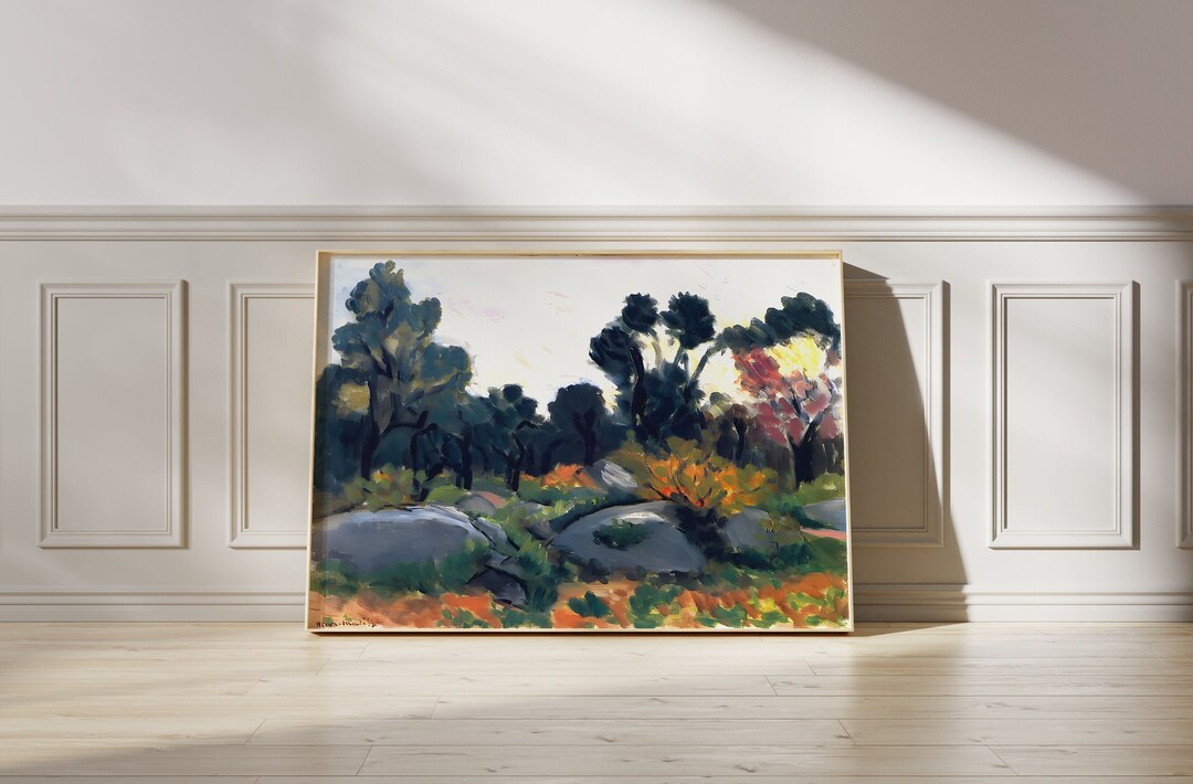 Henri Matisse Rocks in the Valle Du Loup Print, Natural Landscape ...