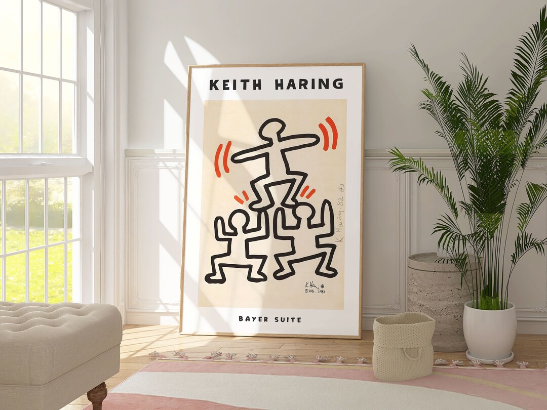 Keith Haring Bayer Suite Print, Pop Art Poster, einfache Street Art ...