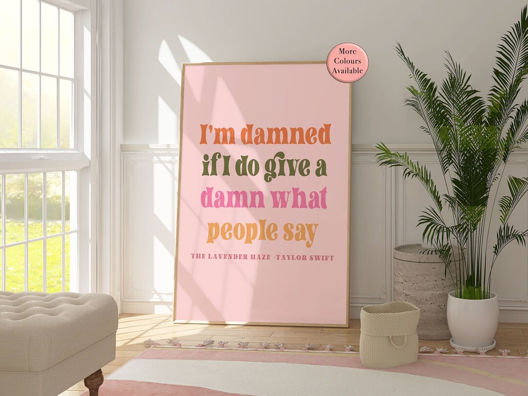 Taylor Swift The Lavender Haze Druck, Musik Zitat Poster, Songtexte ...