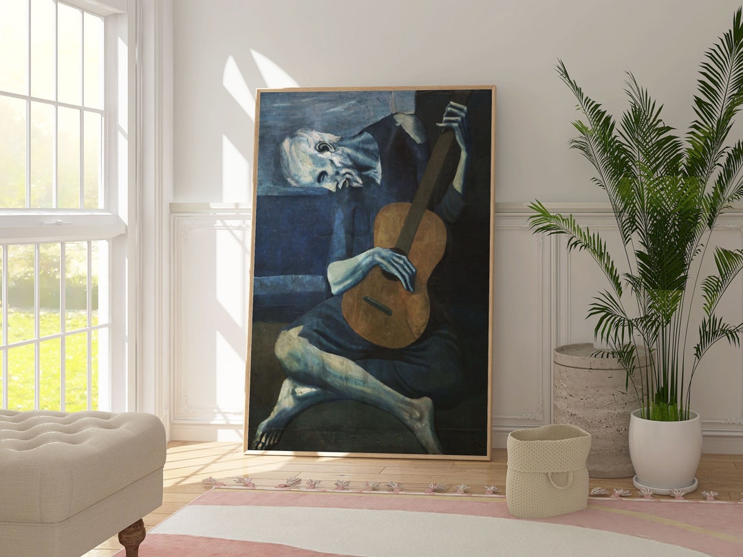 Pablo Picasso the Old Guitarist Print, Famous Artwork, Early Blue ...
