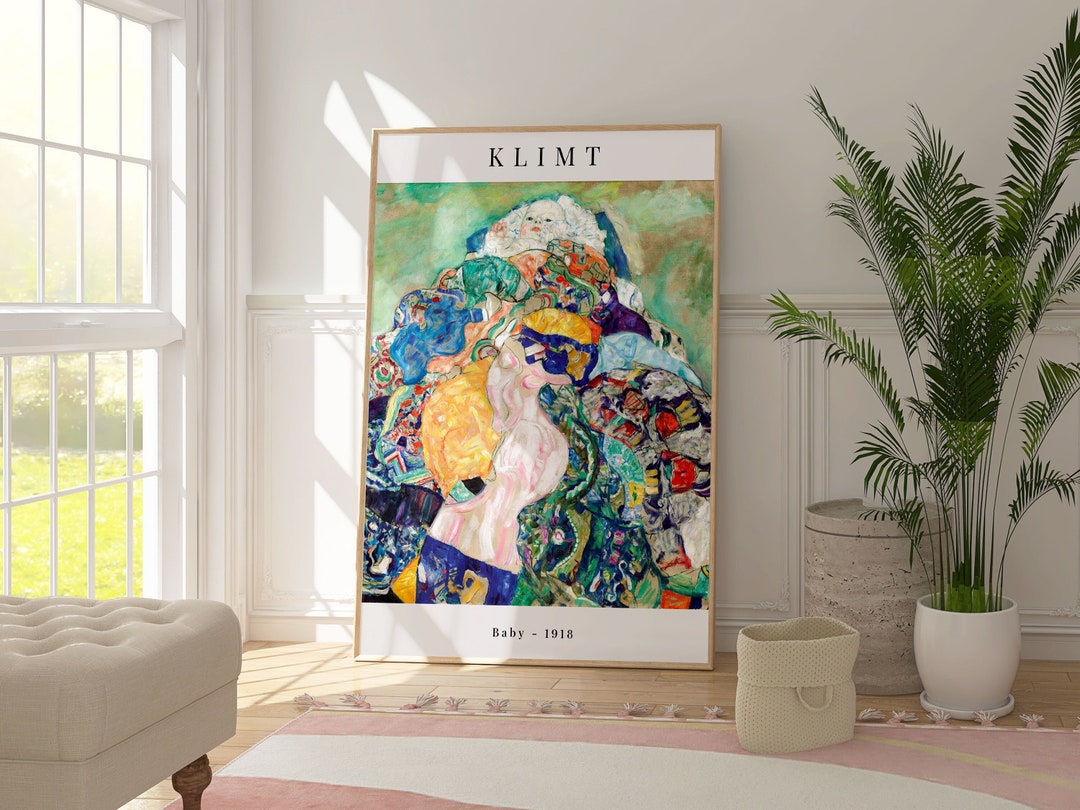 Gustav Klimt Baby Print, Art Nouveau Poster, Modern Wall Art Gift ...
