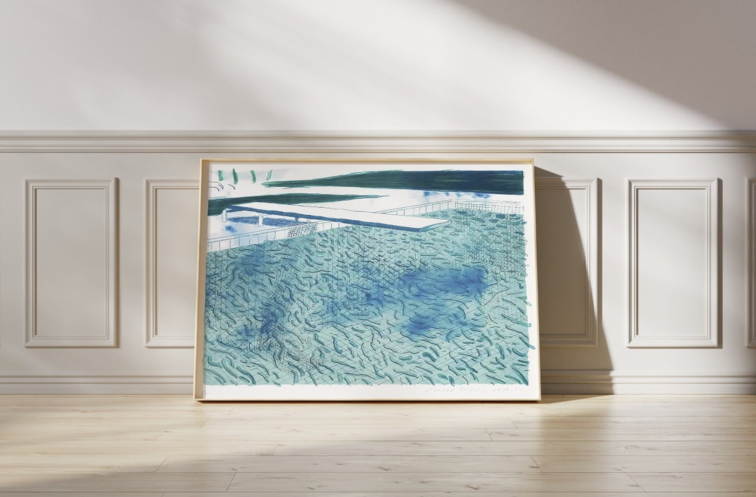 David Hockney Swimming Pool Print, Naturalism Art Poster, American Pool ...