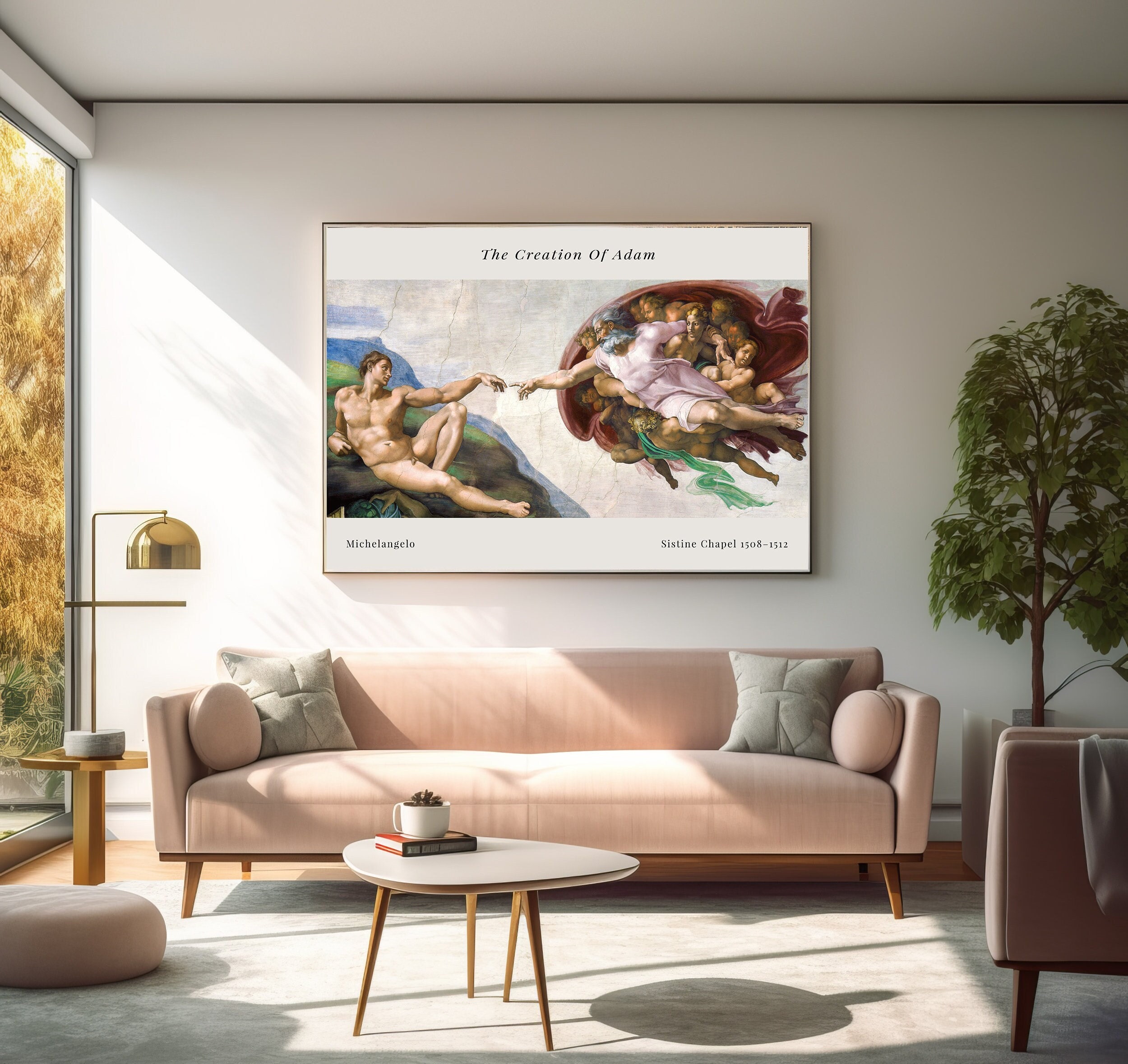 Michelangelo the Creation of Adam Print, Popular Gallery Artwork, Famous Painting, Gift for Art ...