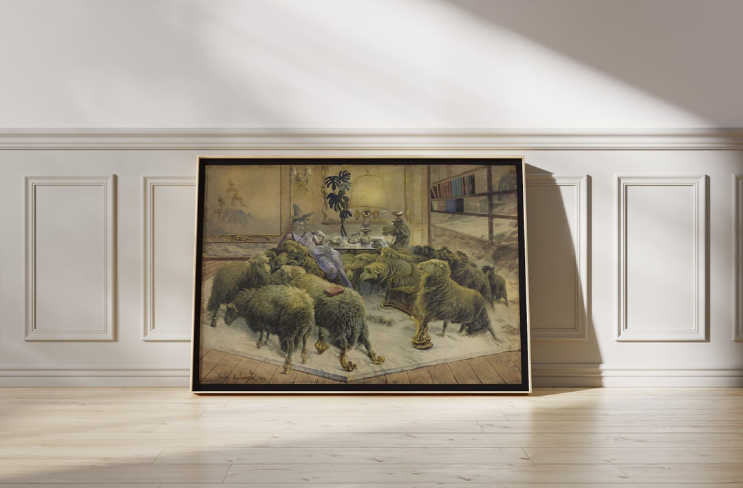 Salvador Dali the Sheep Print, Abstract Wall Art Decor, Modern Gallery ...