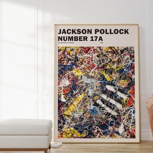 Set of 3 Abstract Jackson Pollock Wall Prints Modern Posters - Etsy