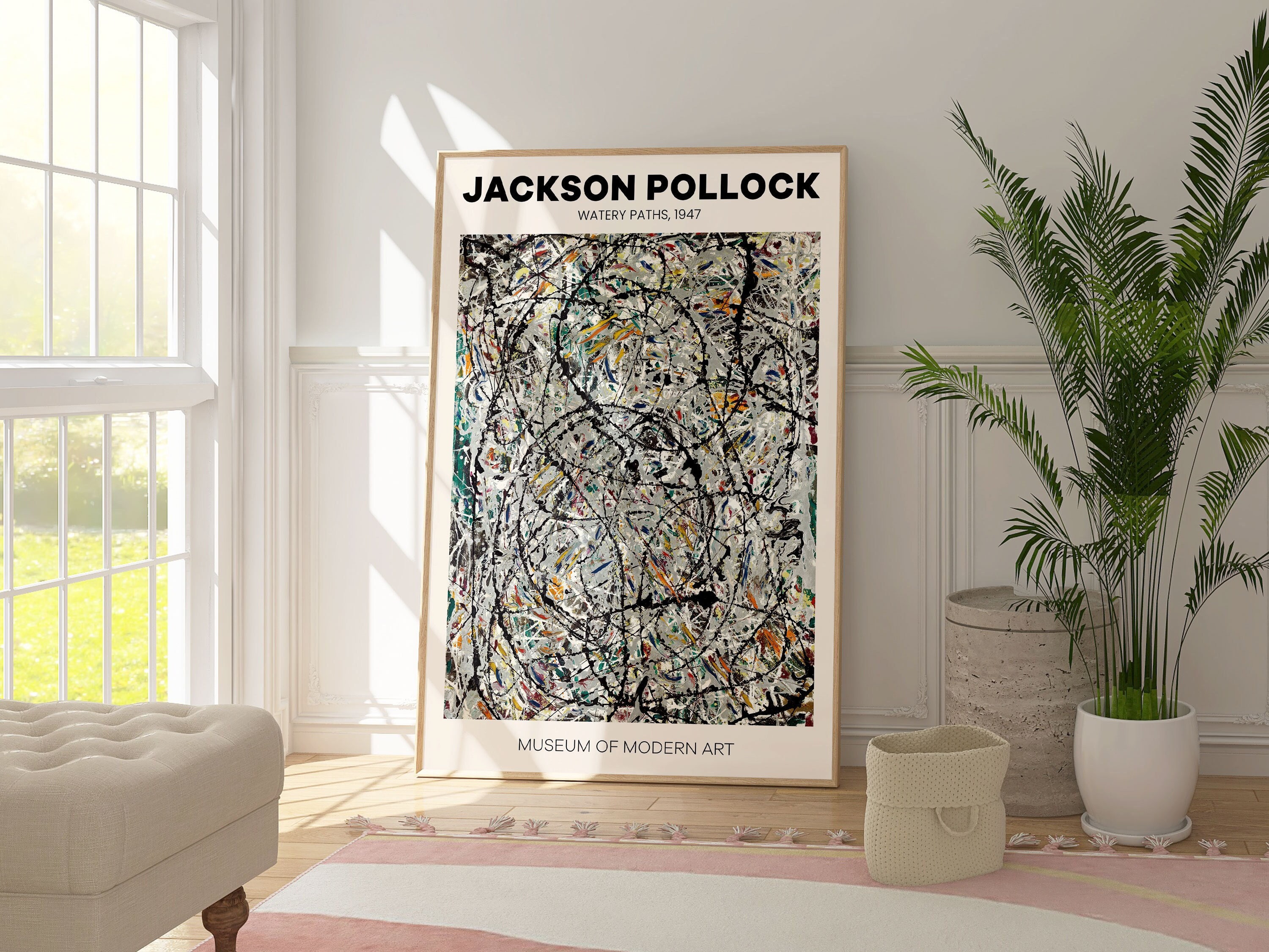 Jackson Pollock Watery Paths Print Contemporary Wall Art - Etsy