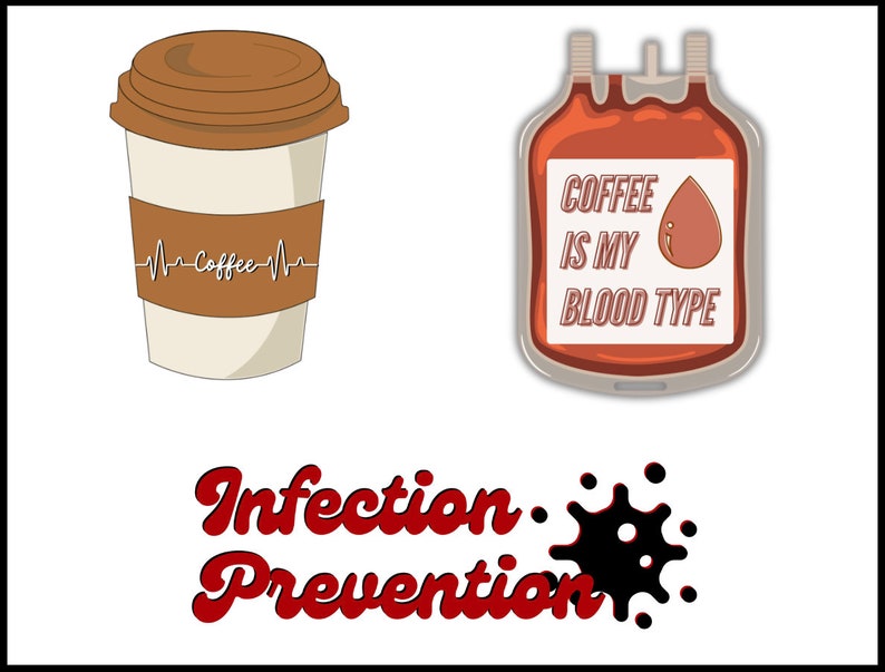 12 Infection Prevention Stickers, Medical Humor Stickers, Hospital ...