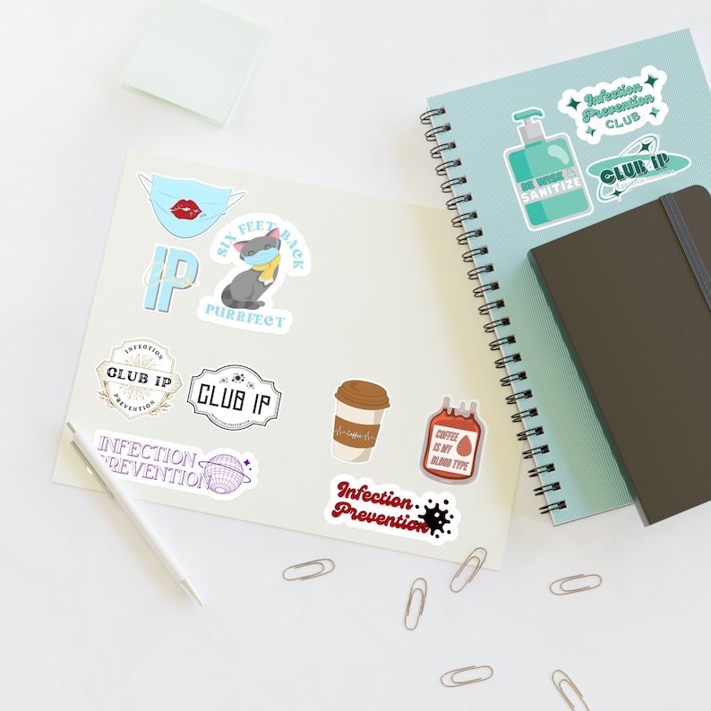 12 Infection Prevention Stickers, Medical Humor Stickers, Hospital ...