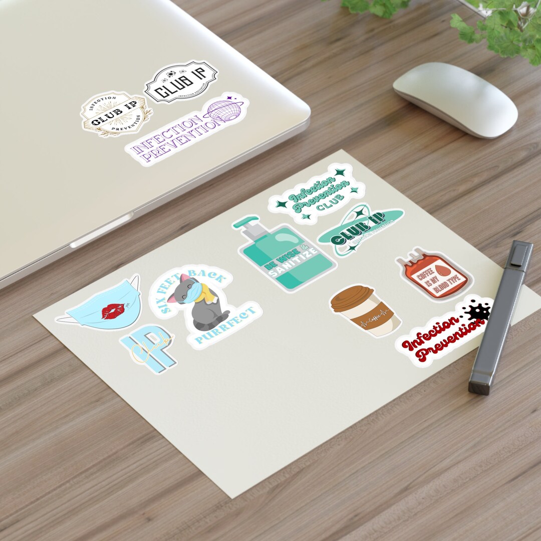 12 Infection Prevention Stickers, Medical Humor Stickers, Hospital ...