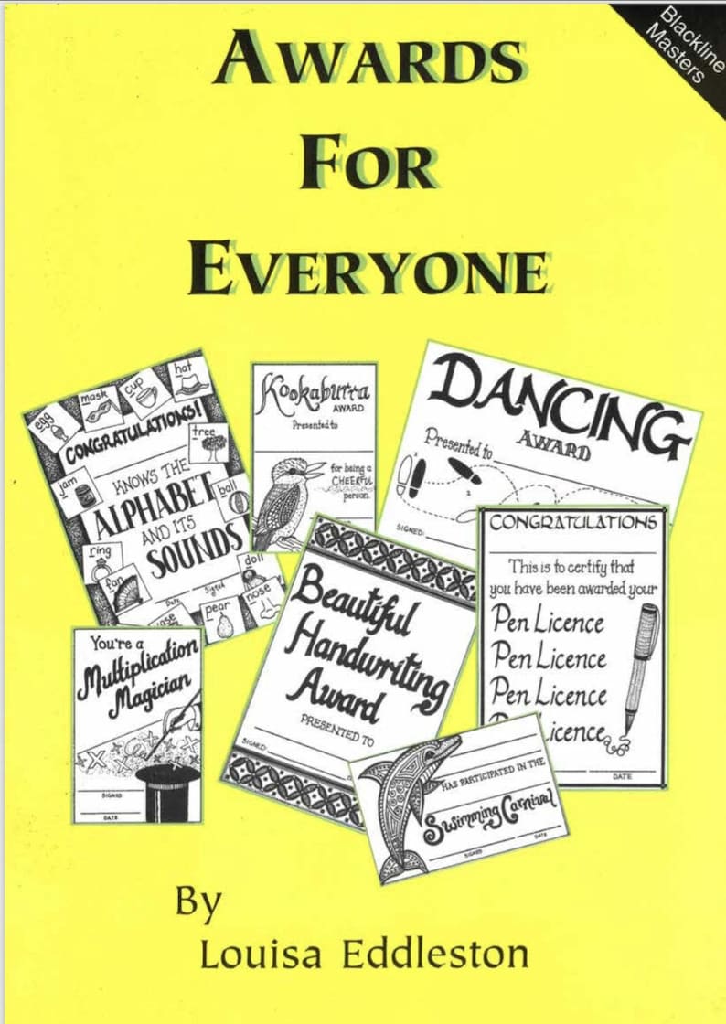 Printable Achievement Awards: Hand-drawn Certificates (digital Download ...