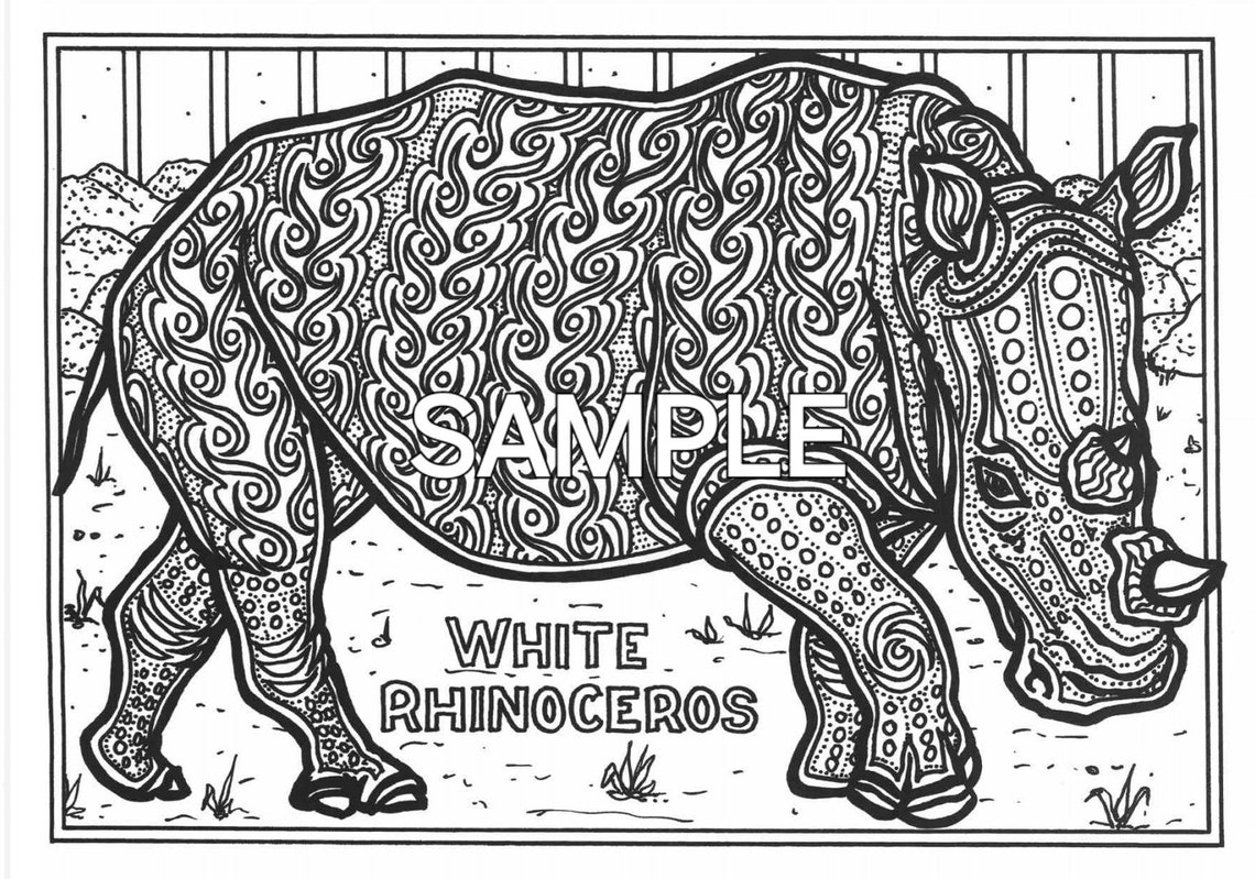 ZOO ANIMAL OUTLINES- Part of the Arty Animal Outlines Series - Etsy Canada