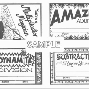Printable Achievement Awards: Hand-drawn Certificates (digital Download ...