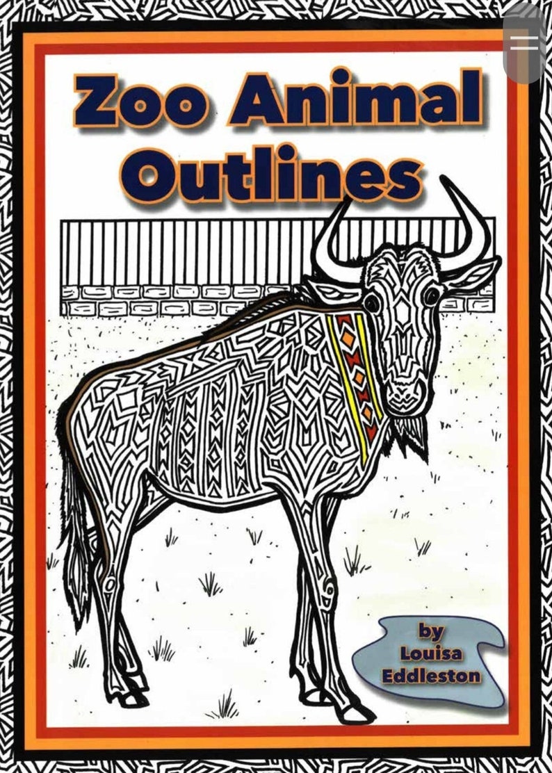 ZOO ANIMAL OUTLINES- Part of the Arty Animal Outlines Series - Etsy Canada