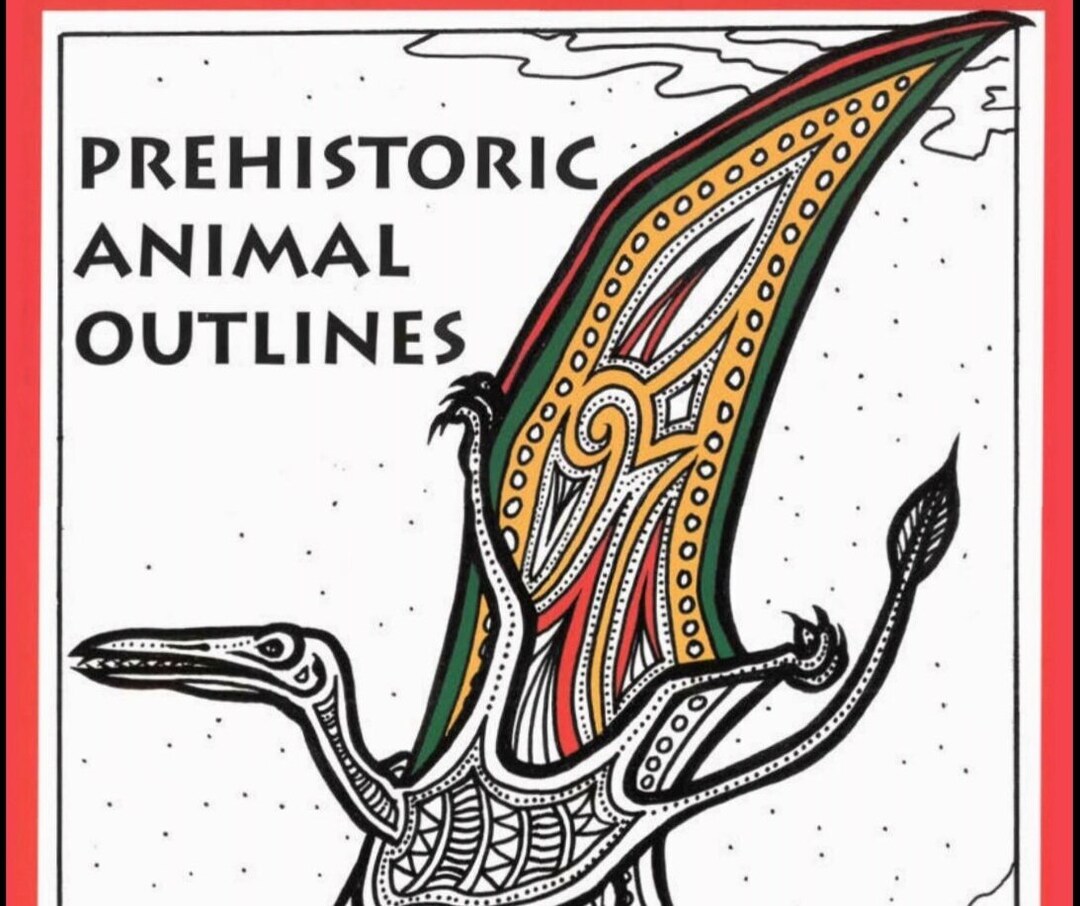 Prehistoric Animal Outlines- an Educational Colouring Adventure - Etsy