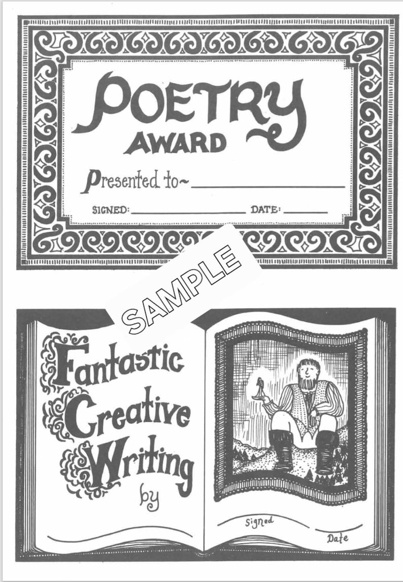 Printable Achievement Awards: Hand-drawn Certificates (digital Download ...
