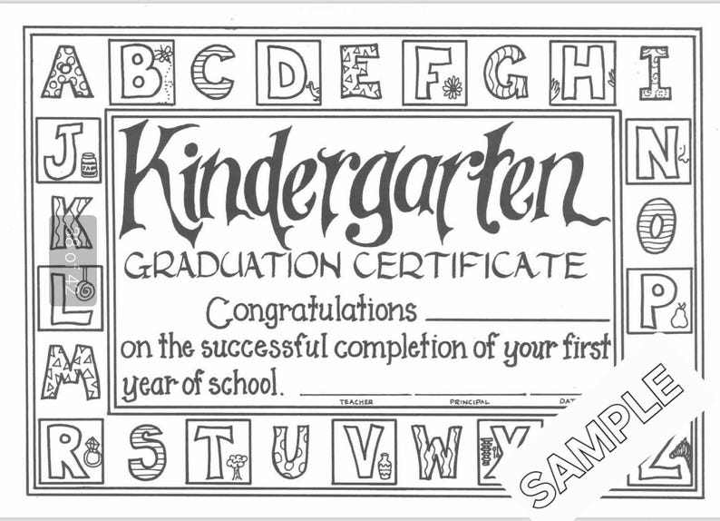 Printable Achievement Awards: Hand-drawn Certificates (digital Download ...