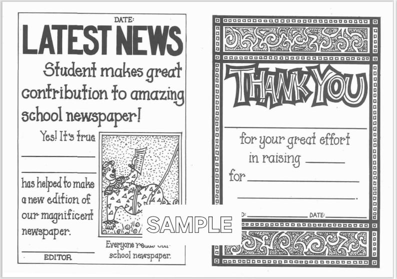 Printable Achievement Awards: Hand-drawn Certificates (digital Download ...
