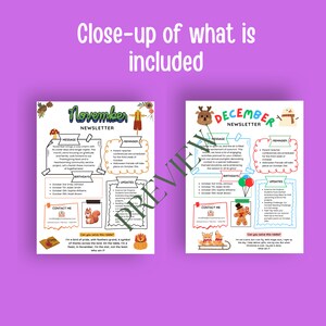 Editable Monthly Newsletter Template for Teachers - Canva, Easy-to-use ...