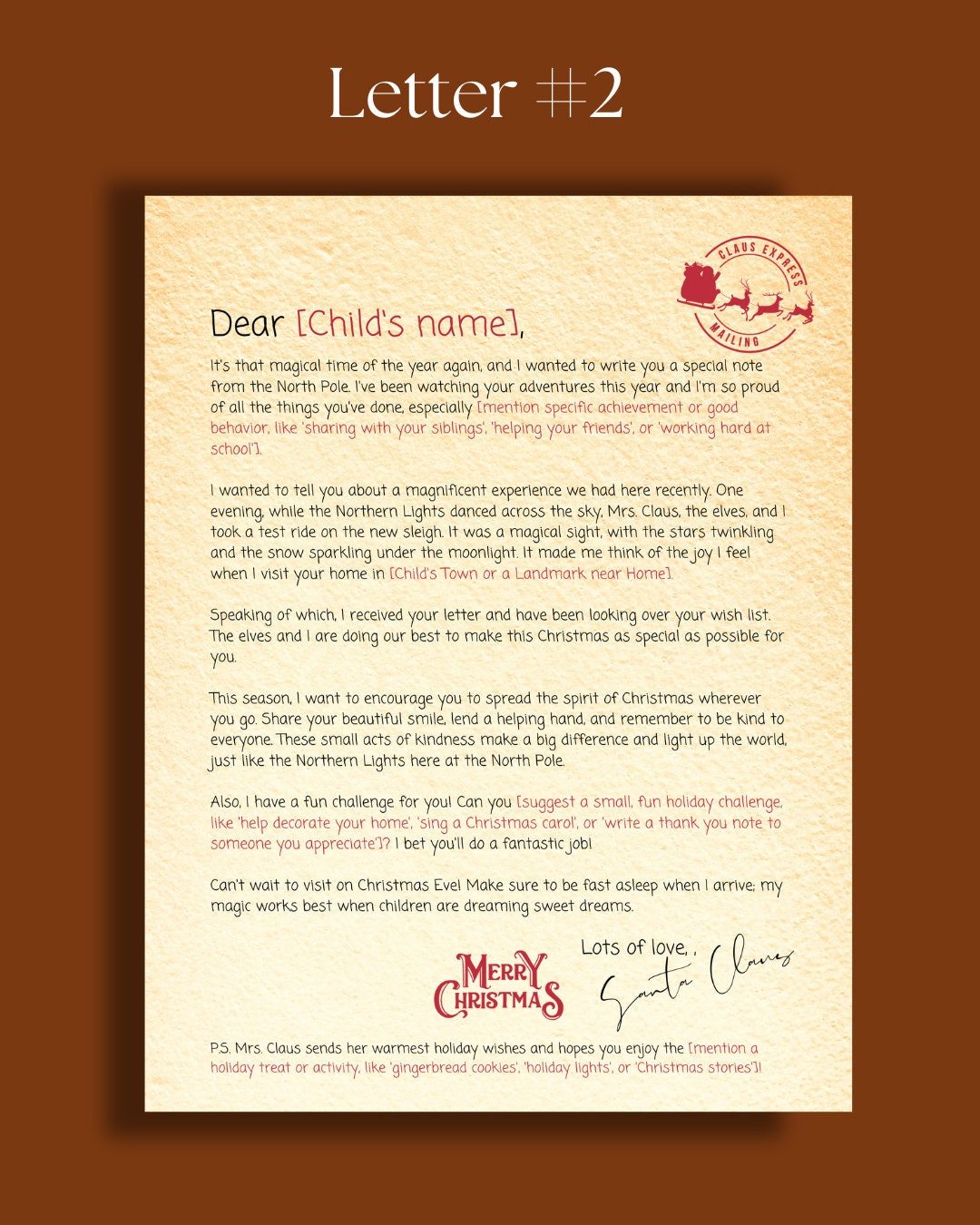 Letters From Santa Bundle for 3 Children, or Multiple Correspondences ...