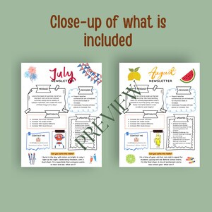 Editable Monthly Newsletter Template for Teachers - Canva, Easy-to-use ...