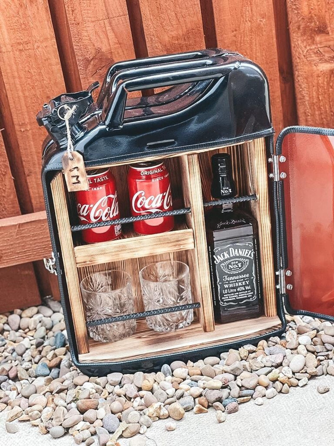 Alpha Fuel Tank Mini Bar: A Portable Petrol Can Man-oasis. Gift for Dad ...