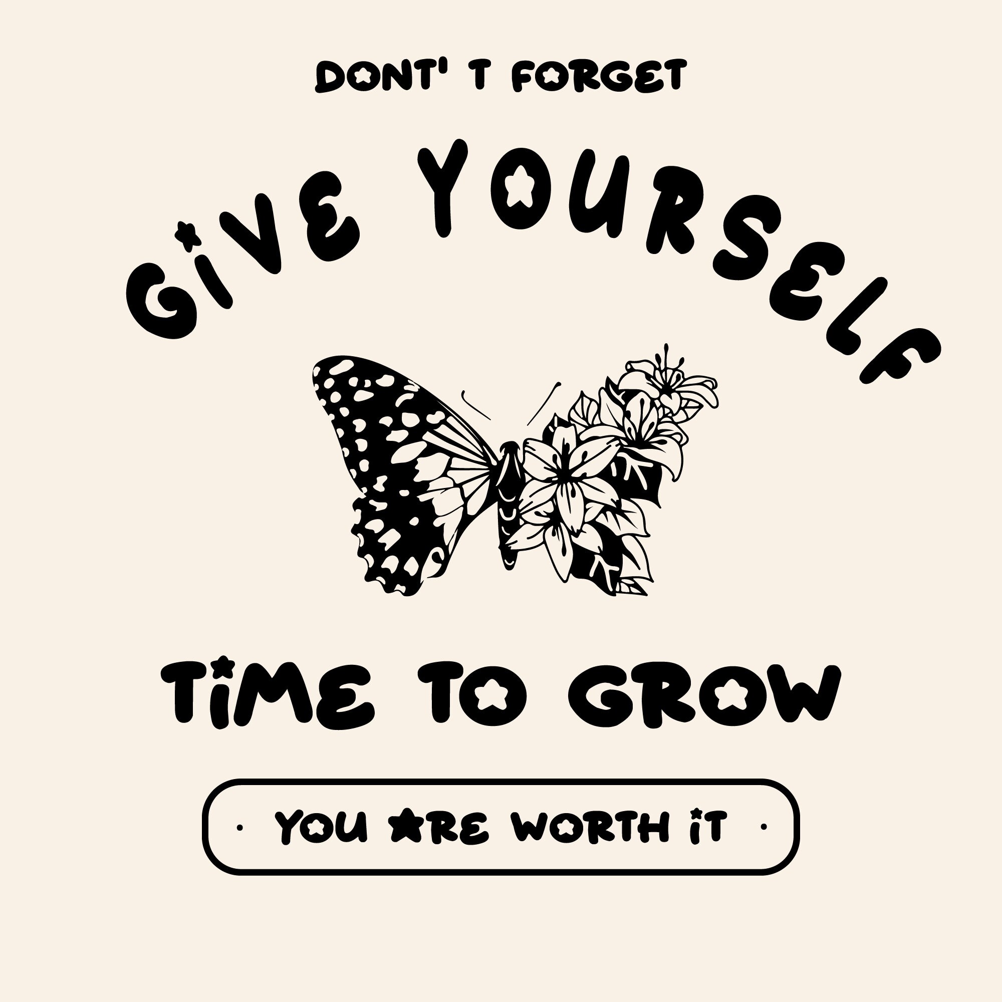 Give Yourself Time SVG PNG, Svg Cut Files for Cricut, Self Love Svg ...