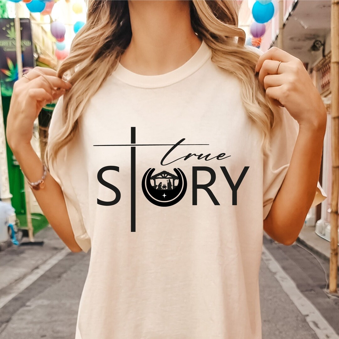 True Story SVG PNG, Nativity Scene Svg, True Story Nativity Svg, Jesus ...